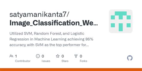 GitHub Satyamanikanta Image Classification Web Application By Satya Utilized SVM Random