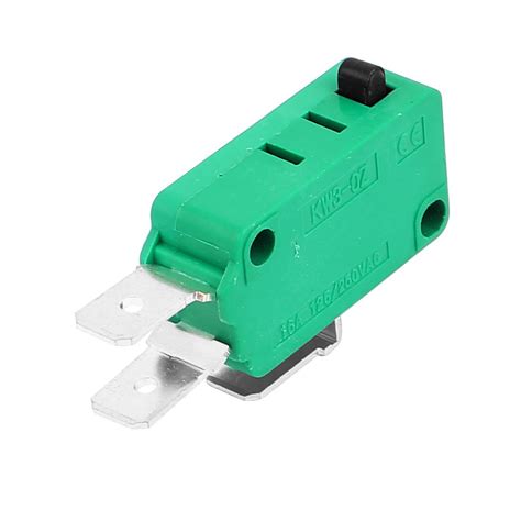 Spdt 3 Terminals Momentary Micro Limit Switch 16a Ac125 250v Green