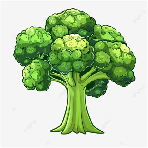 Broccoli Vegetable Plant Green Cartoon Food Graphic Design Vegetable