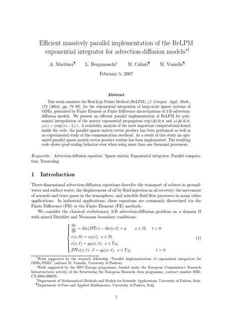 21e Cient Massively Parallel Implementation Of The R Pdf Matrix