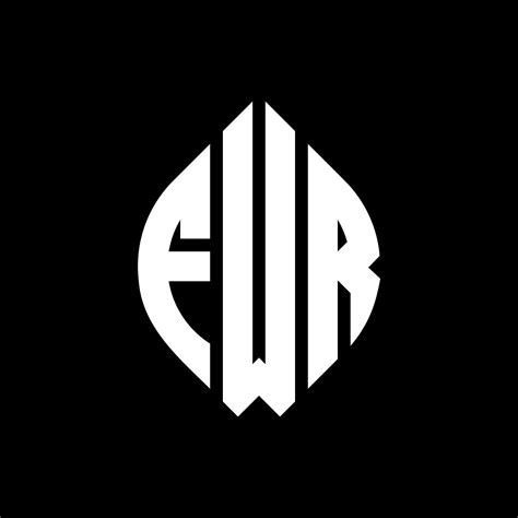 Fwr Circle Letter Logo Design With Circle And Ellipse Shape Fwr Ellipse Letters With