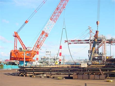 JFE Steel Corp EB Berth Seismic Reinforcement Work Moricho Corporation