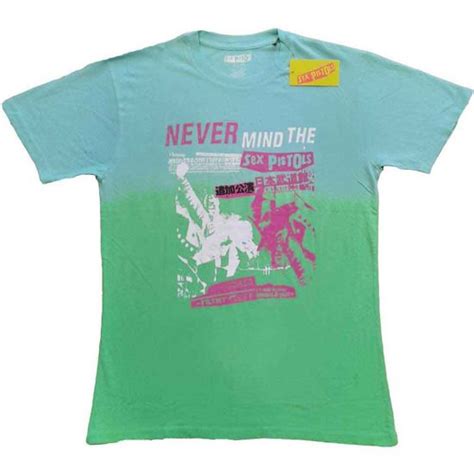 The Sex Pistols Nmtb Japan Dip Dye Dye Wash Green T Shirt
