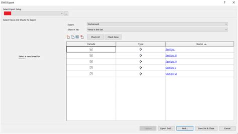 revit dwg dxf export unwanted elements in autocad model view