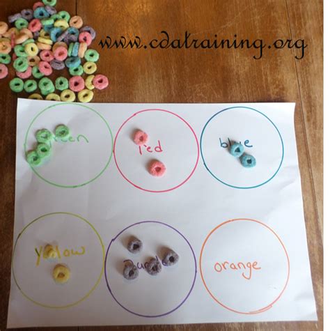 Fruit Loop Sorting Printable