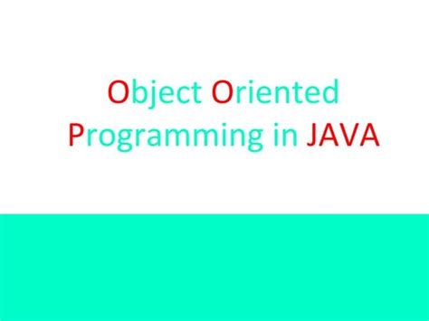 Introduction To Java Pptx Programming Languages Computing