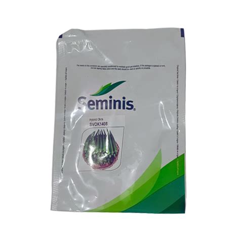 Semins Svok 1408 Bhindi Hybrid Okra Organic Vegetable Seeds