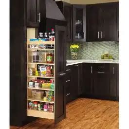Rev A Shelf 448 TPF51 14 1 Wood Pantry Pullout 14 5 Wide 51 58 5 Tall W Fulterer Soft Close