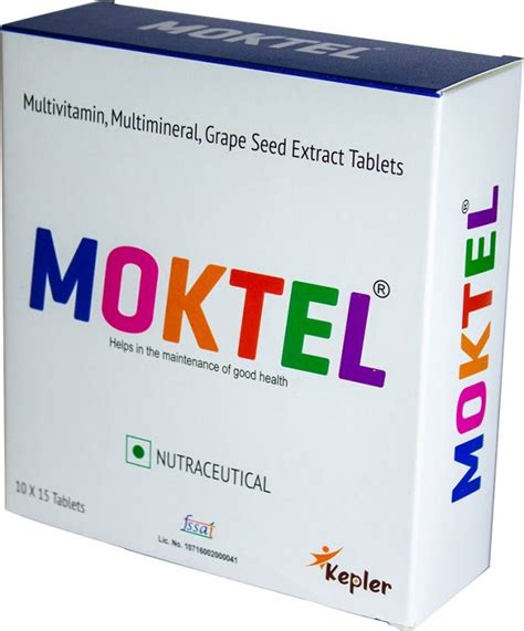 Moktel Tablets Daily Nutritional Supplement Multivitamin