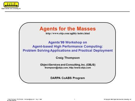CoABS Grid Meeting Grid Requirements And Architectural Issues Ppt