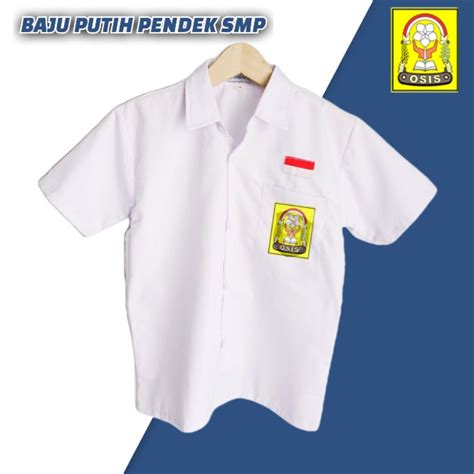 Jual Seragam Sekolah Baju Putih Lengan Pendek SMP Shopee Indonesia