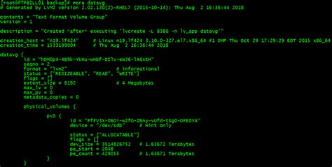Linux系统lvm信息丢失处理方法 阿里云开发者社区