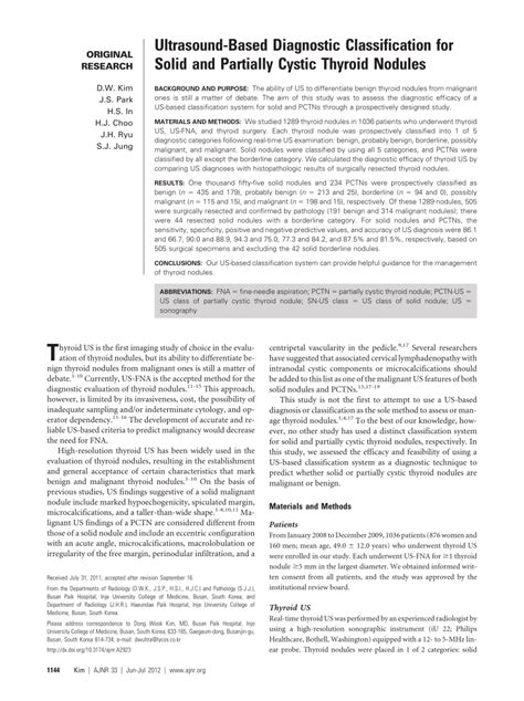 pdf ultrasound based diagnostic classification for solid and