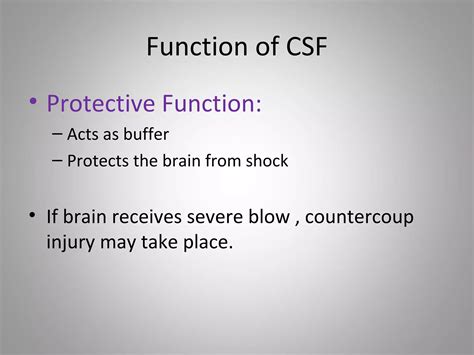 Cerebro Spinal Fluid Csf Ppt