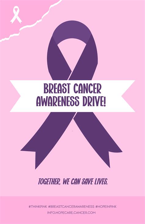 Free Breast Cancer Awareness Poster Templates Editable And Printable