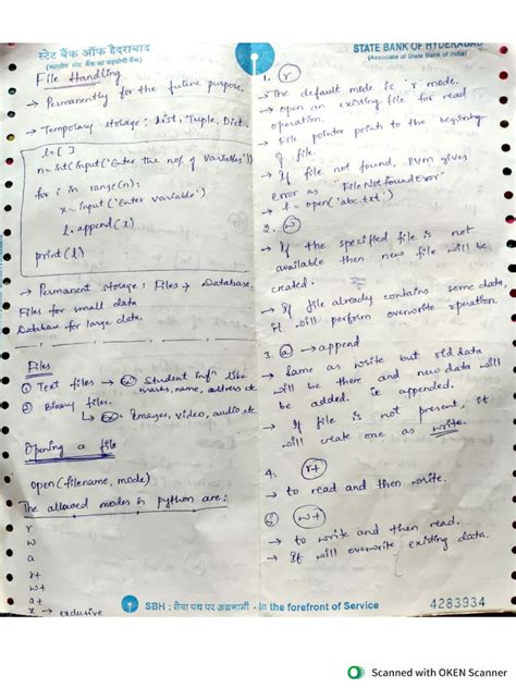 File Handling Python Notes Pdf