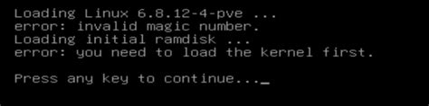 Problem Update Kernel 6812 4 Pve No Boot Proxmox Support Forum