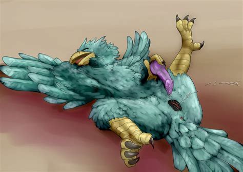 Rule 34 2012 Anus Avian Beak Bird Claws Closed Eyes Dildo Feathered
