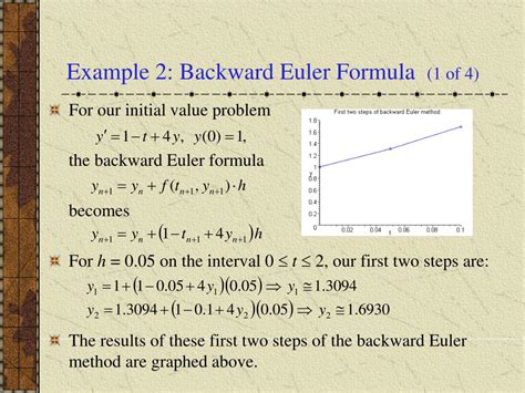 Ppt Ch 81 Numerical Methods The Euler Or Tangent Line Method