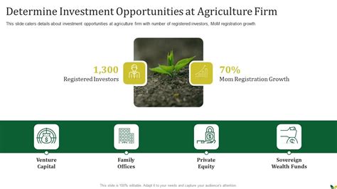 Agribusiness Determine Investment Opportunities At Agriculture Firm Diagram