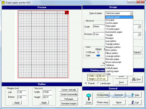 Graph Paper Printer Print Blank Graph Papers
