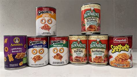 Tinned Spaghetti Shapes