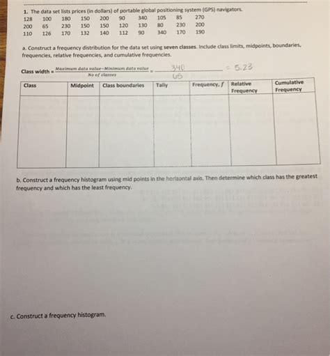 Solved The Data Set Lists Prices In Dollars Of Portable