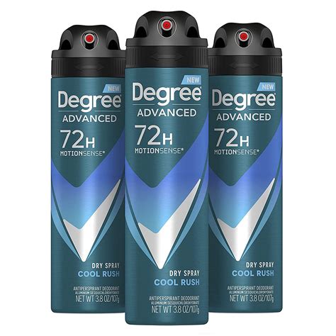Degree Men Motionsense Antiperspirant Deodorant Dry Spray Cool Rush 3