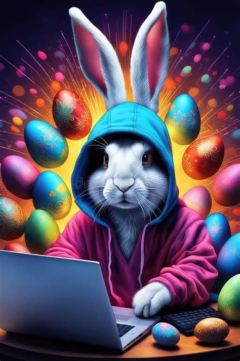 The Easter Bunny Is A Programmer The Easter Bunny Is Working At The
