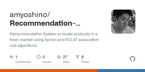 GitHub Amyoshino Recommendation System With Apriori And ECLAT