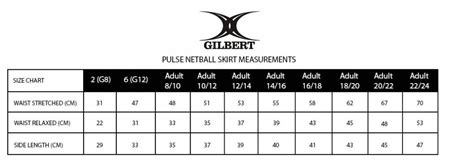 Gilbert Pulse Netball Skirt Black Mccrackens