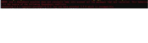 The Version Of Tensorflow And Protobuf · Issue 671 · Tensorflowquantum · Github