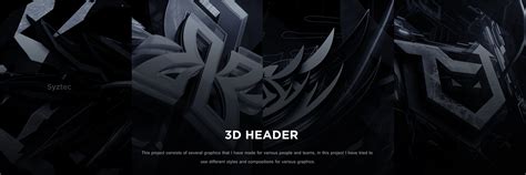 3D Logo Headers Android Edition Behance