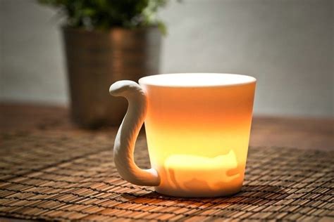 Tasse Ecureuil En Porcelaine Blanche