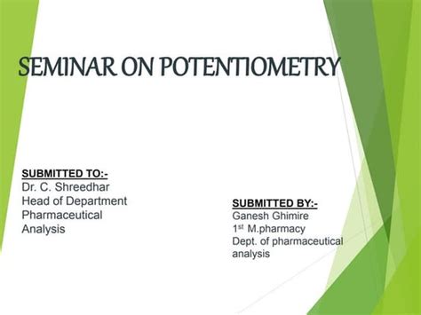 Potentiometry Pptx