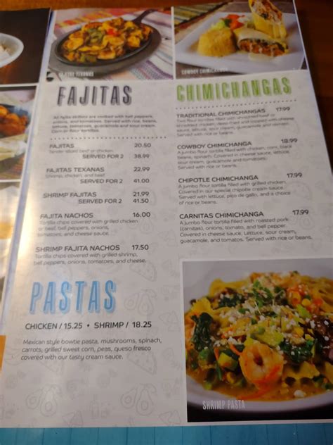 Menu At El Cerro Mexican Bar Grill Myrtle Beach 29th Ave N