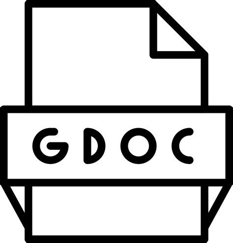 Gdoc File Format Icon 15824816 Vector Art At Vecteezy