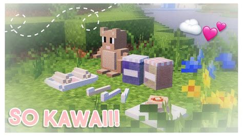 New And Updated Kawaii Mods For Minecraft Pe 🥺☁️🧸 Cute Food Furniture
