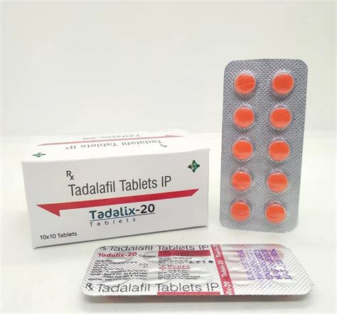 Tadalafil 20 Mg Tablets Tadalix 20 PCD Pharma Psychocare Health