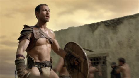 Auscaps Jai Courtney Andy Whitfield And Manu Bennett Shirtless In