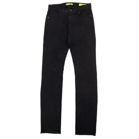 Versace Jeans Embroidered Logo Slim Fit Jean Black Onu