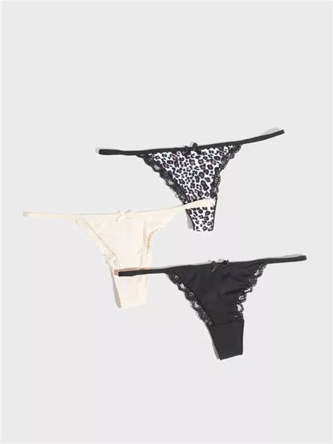 Buy Nelly Adore Me Thong 3 Pack Multi