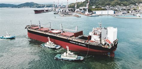 Tsuneishi Launches Worlds First Methanol Dual Fuel Bulk Carrier