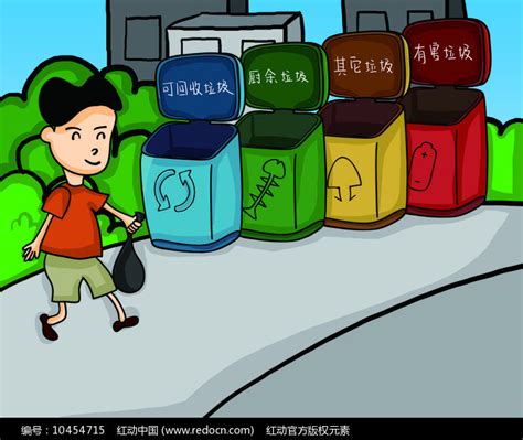原创元素手绘垃圾分类漫画图片下载 红动中国