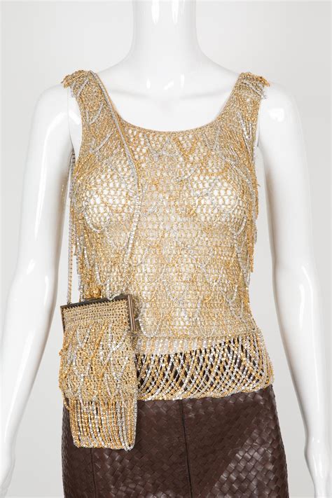 1973 Loris Azzaro Metallic Chainmail Set For Sale At 1stdibs
