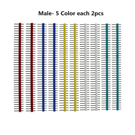 40 Pin 1x40 Single Row Male And Female 2 54 Breaka Vicedeal