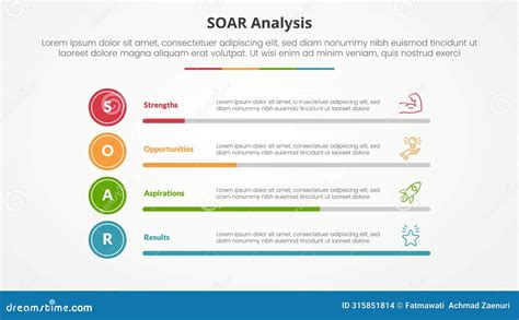 Soar Analysis Infographic Concept For Slide Presentation With Square