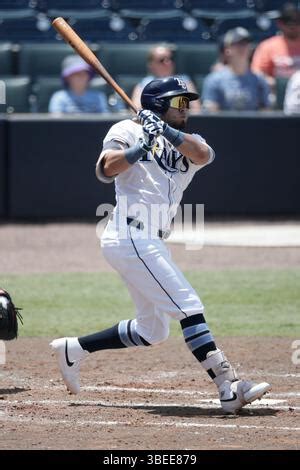 Minnesota Twins Kody Clemens Hits A Run Scoring Single Against The