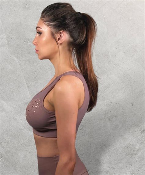 Rosegold Diamond Mesh Sports Bra Womens Sports Bras Luxeladyfit