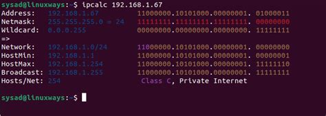 Ipcalc Calculate Ip Subnet Address In Linux Ubuntu Server